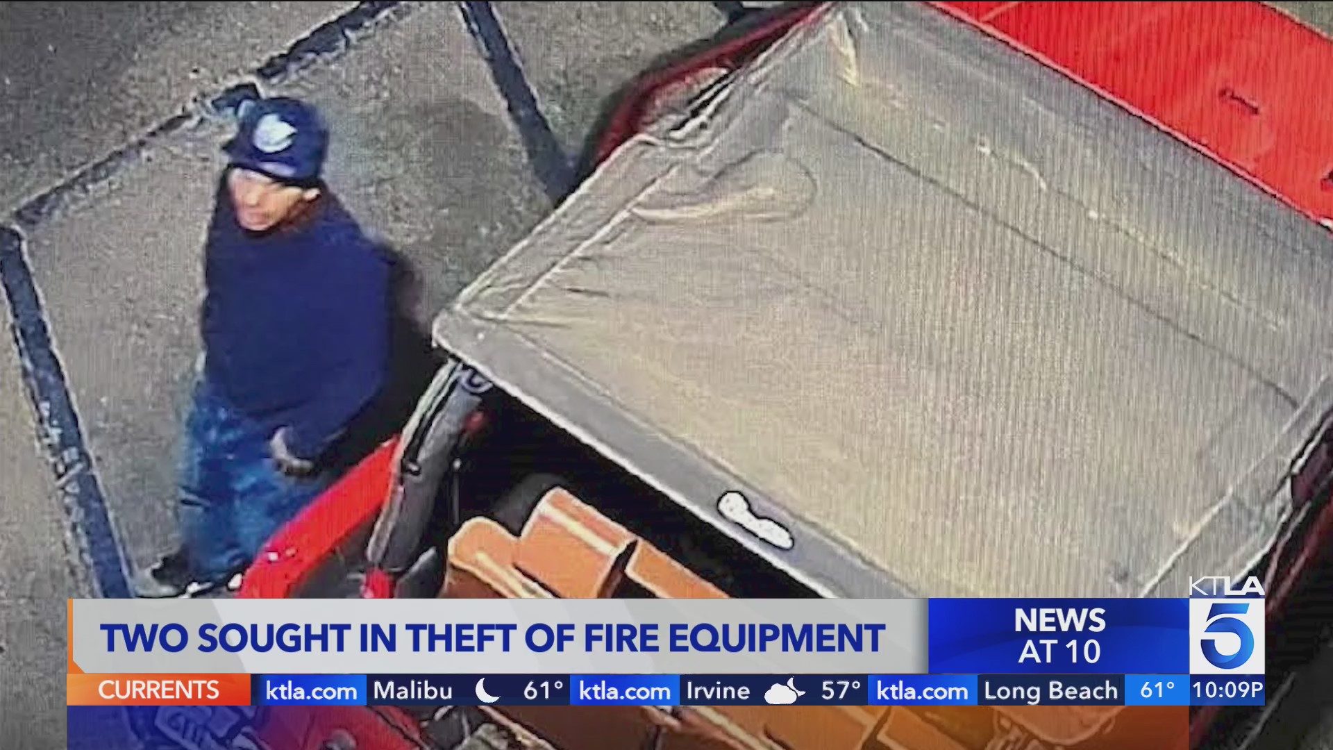 Two sought in theft of fire equipment – KTLA