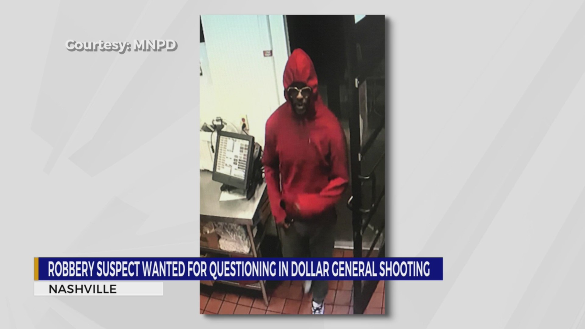 Robbery suspect wanted for questioning in Dollar General shooting ...