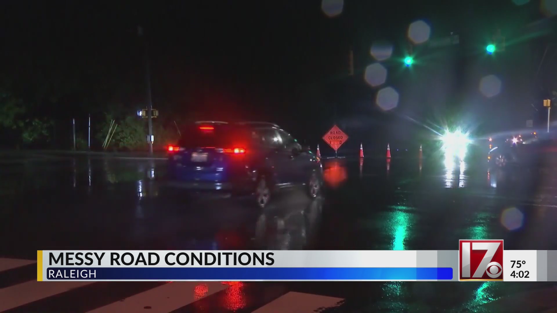 Messy road conditions in Raleigh – CBS17.com