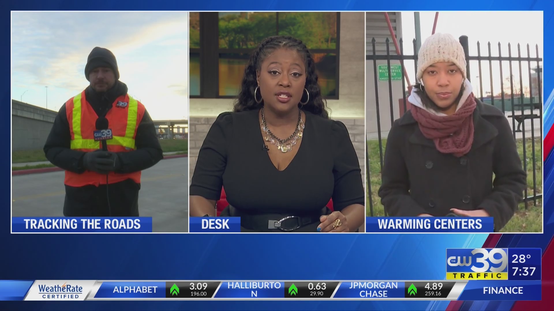 Roads prep for icy conditions, warming centers open across local ...