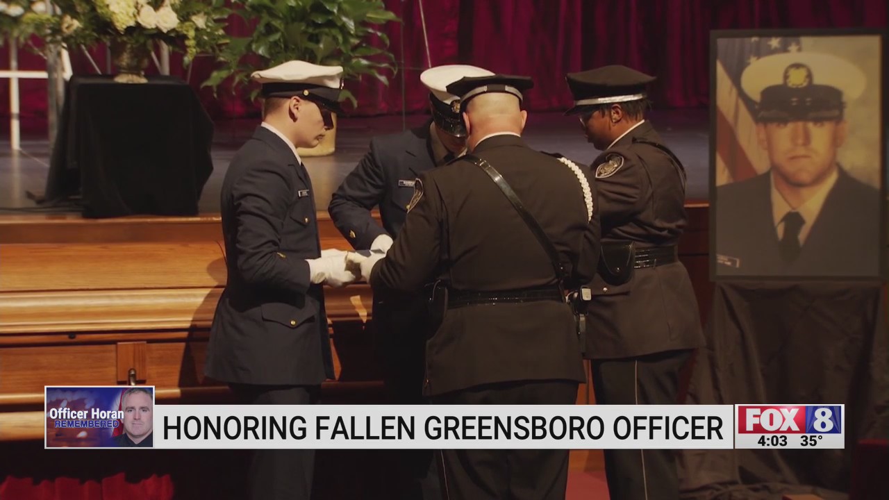 Greensboro Officer Michael Horan honored at funeral – FOX8 WGHP