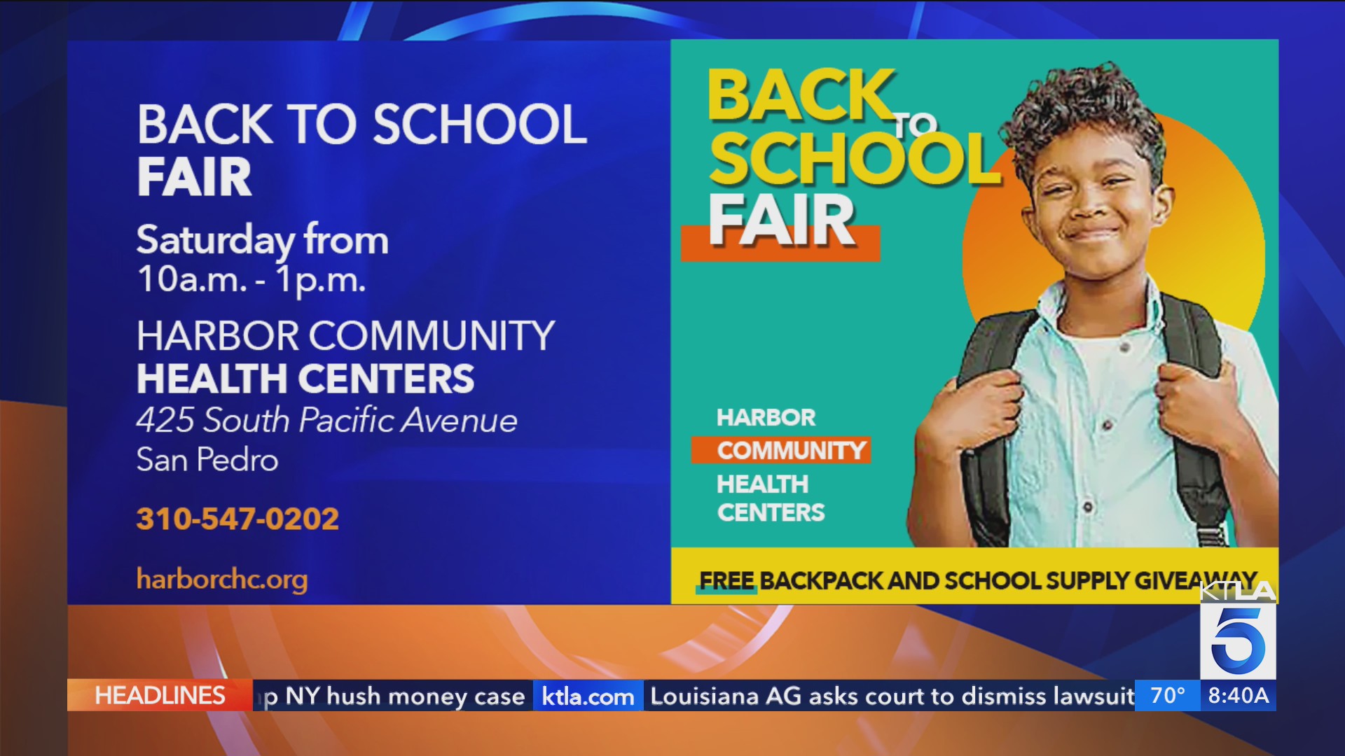 Harbor Community Health Centers Back to School Fair preview – KTLA