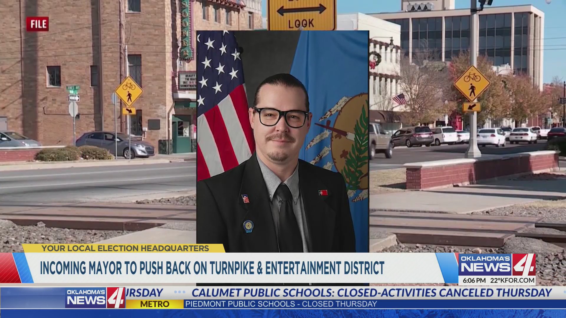 Incoming mayor to push back on turnpike & entertainment district – KFOR ...