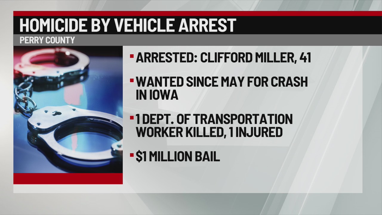 Perry County man arrested on homicide charges for Iowa crash – ABC27