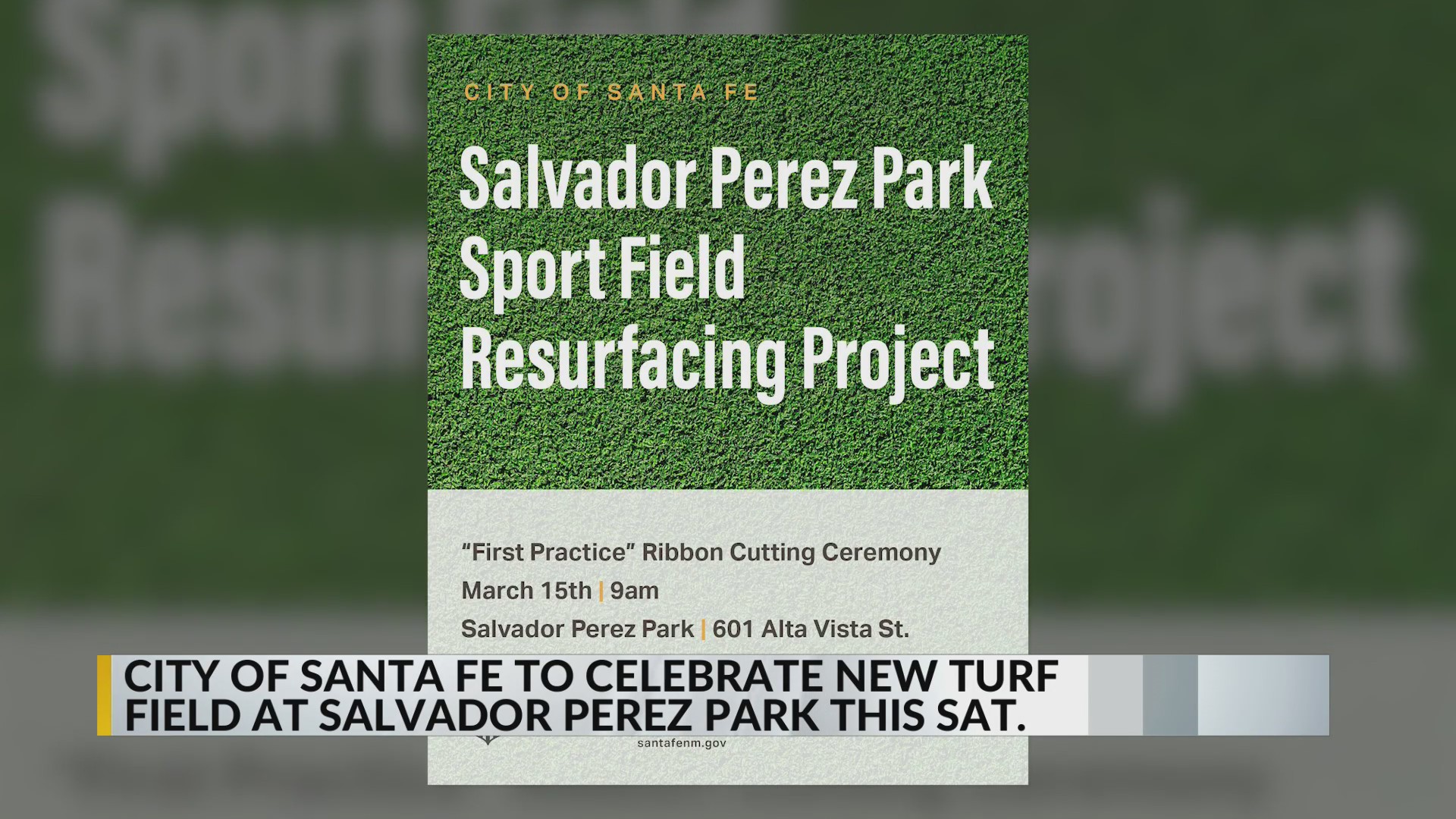 Santa Fe celebrating resurfaced sport field at Salvador Perez Park ...