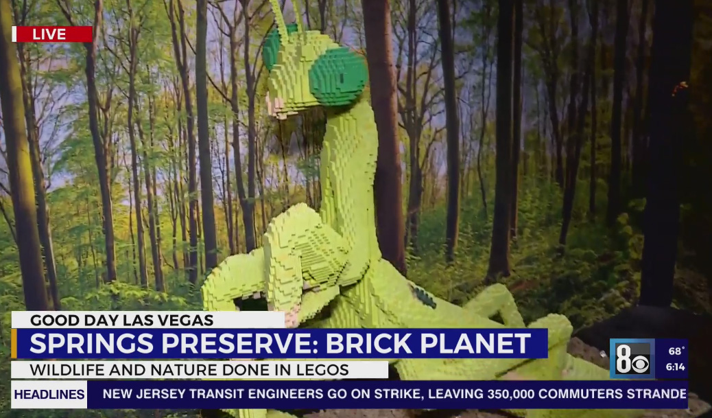 Brick by brick, exhibit brings LEGO built animals to life at Las Vegas ...