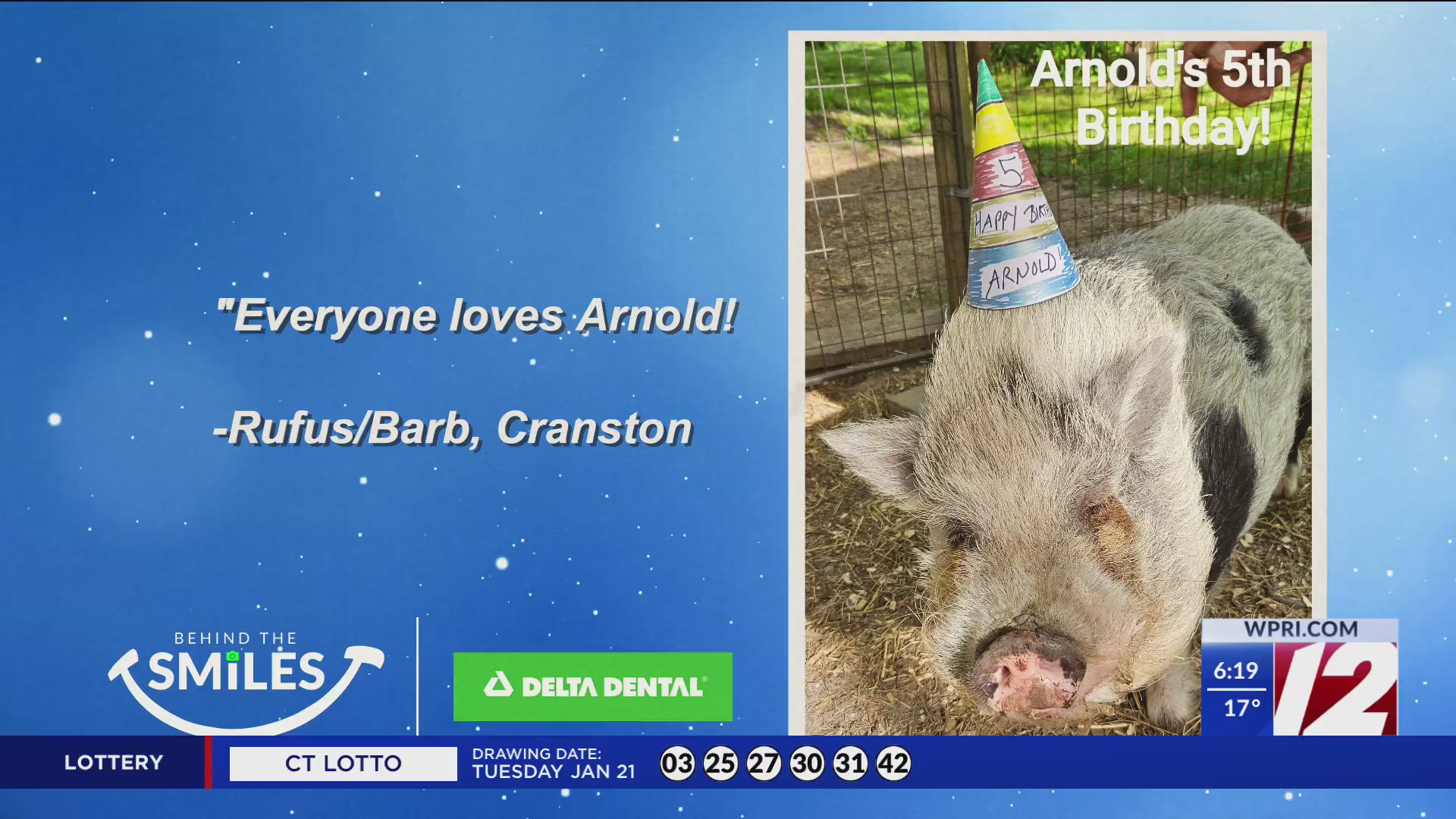 Behind the Smiles Photo for January 24, 2025 from Rufus/Barb from ...