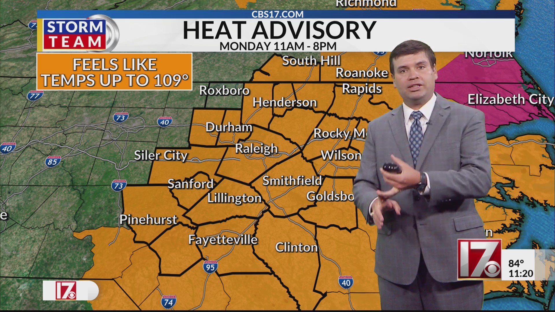 Lance Blocker’s Monday central NC weather forecast – CBS17.com