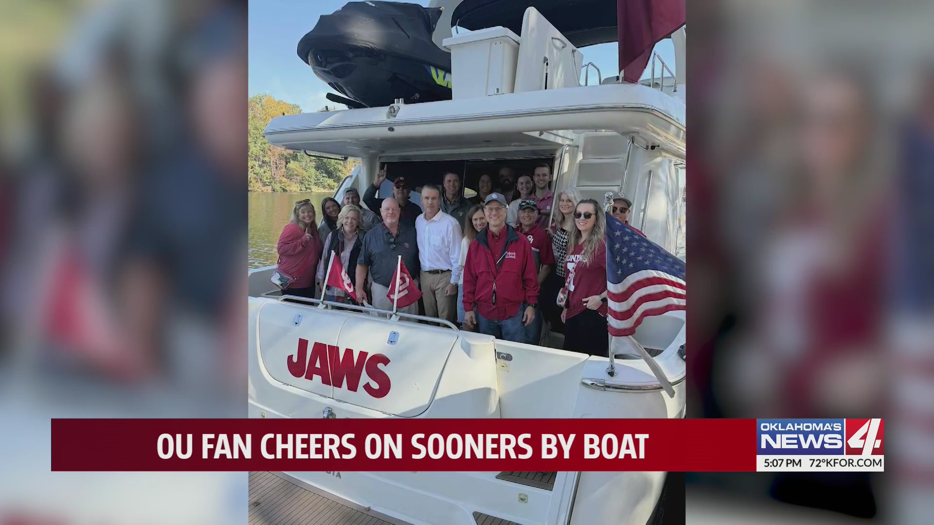 OU fans cheer on Sooners by boat – KFOR.com Oklahoma City
