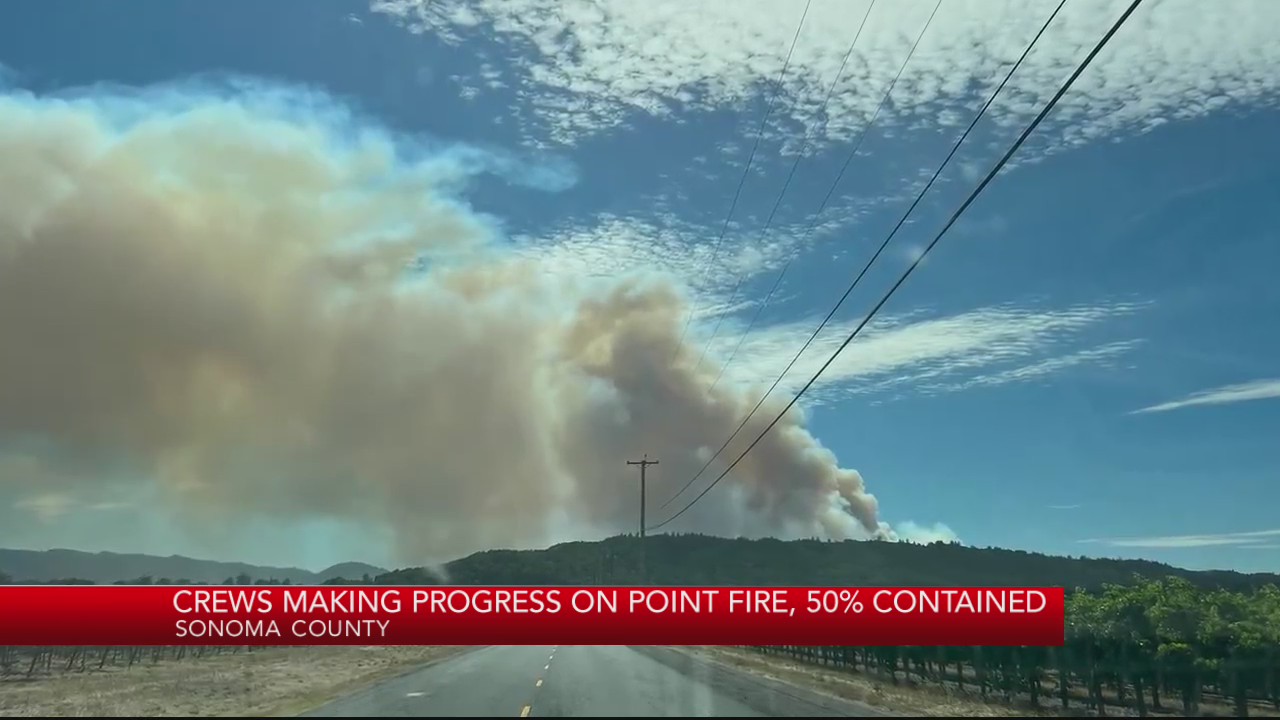 Crews make progress on Point Fire, 50% contained – KRON4