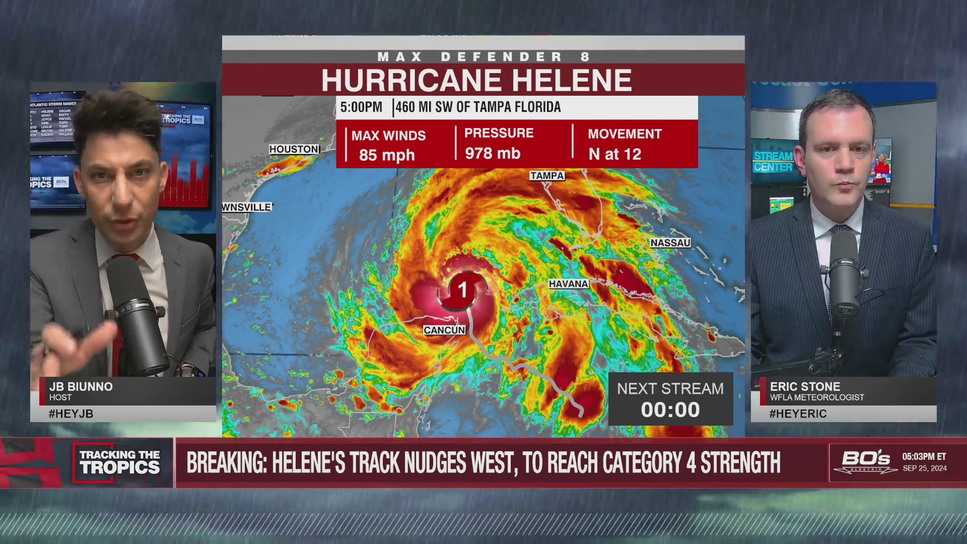 Hurricane Helene’s track nudges west, could be Cat 4 before landfall ...