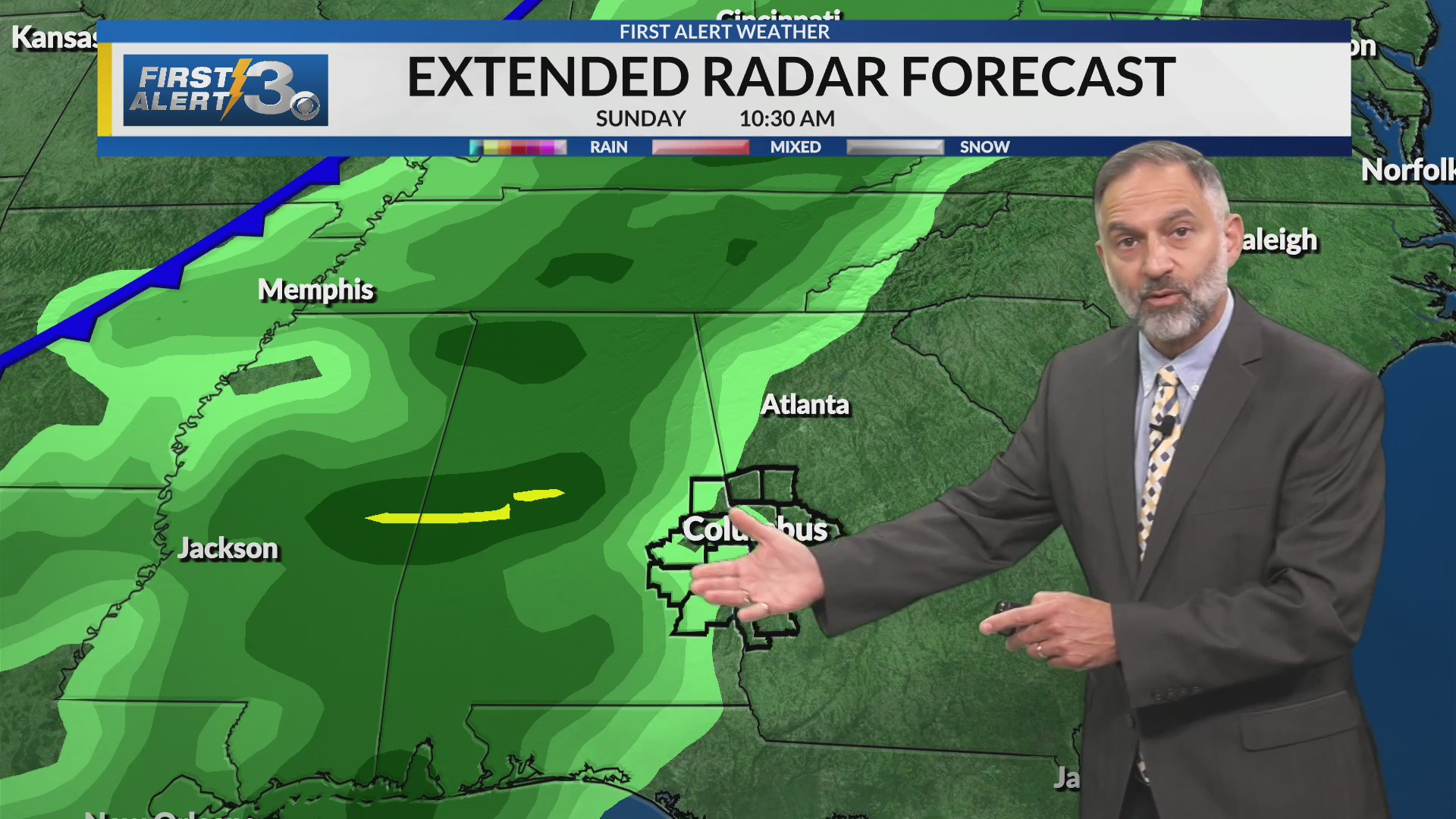 Bob rain Sunday we are tracking a storm system in the Deep South – WRBL