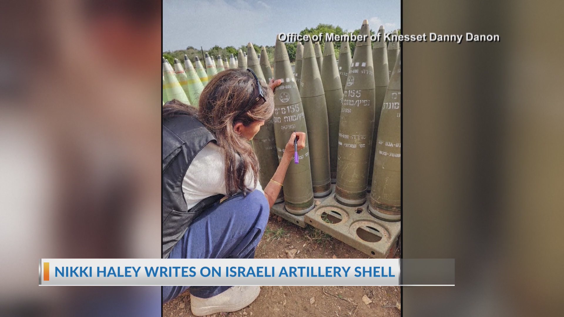 Nikki Haley writes message on Israeli artillery shell – WCBD News 2