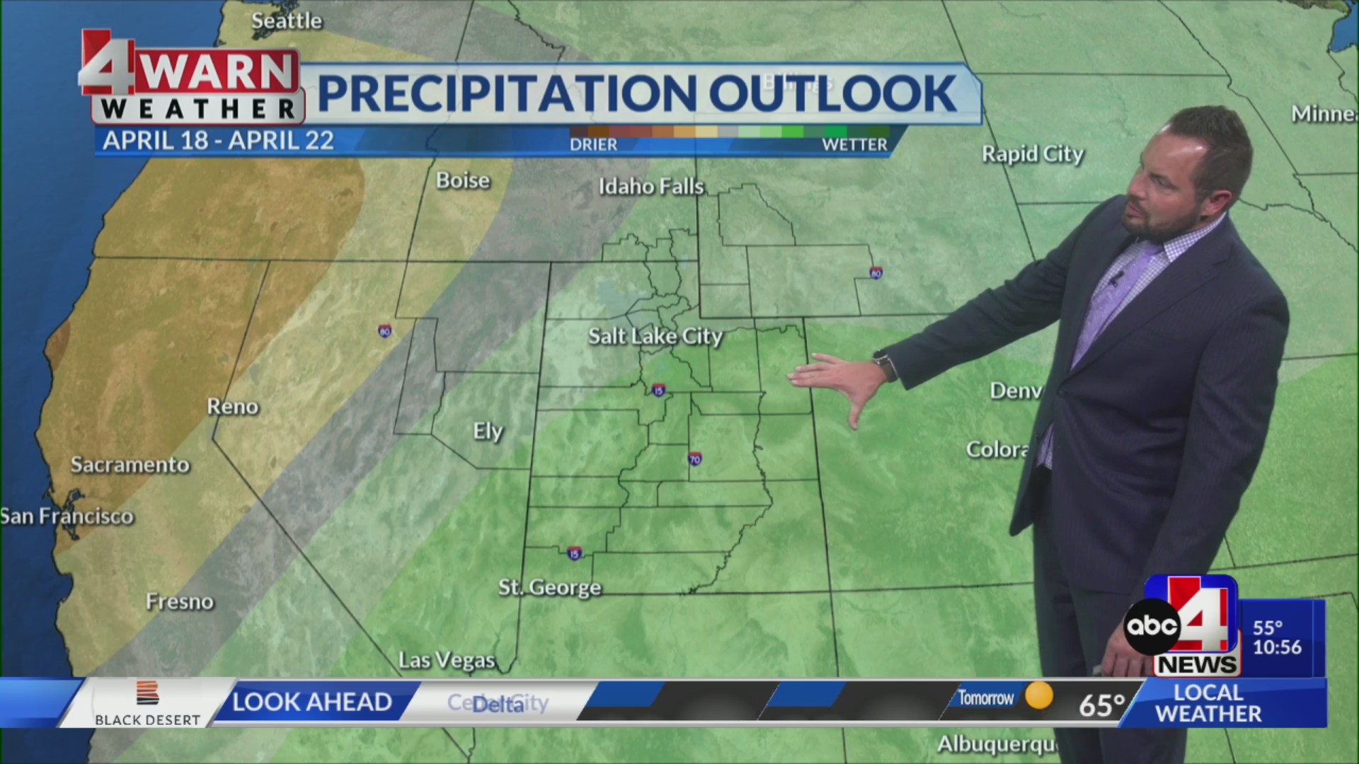 Above-average temperatures across Utah, moisture returning later in the ...
