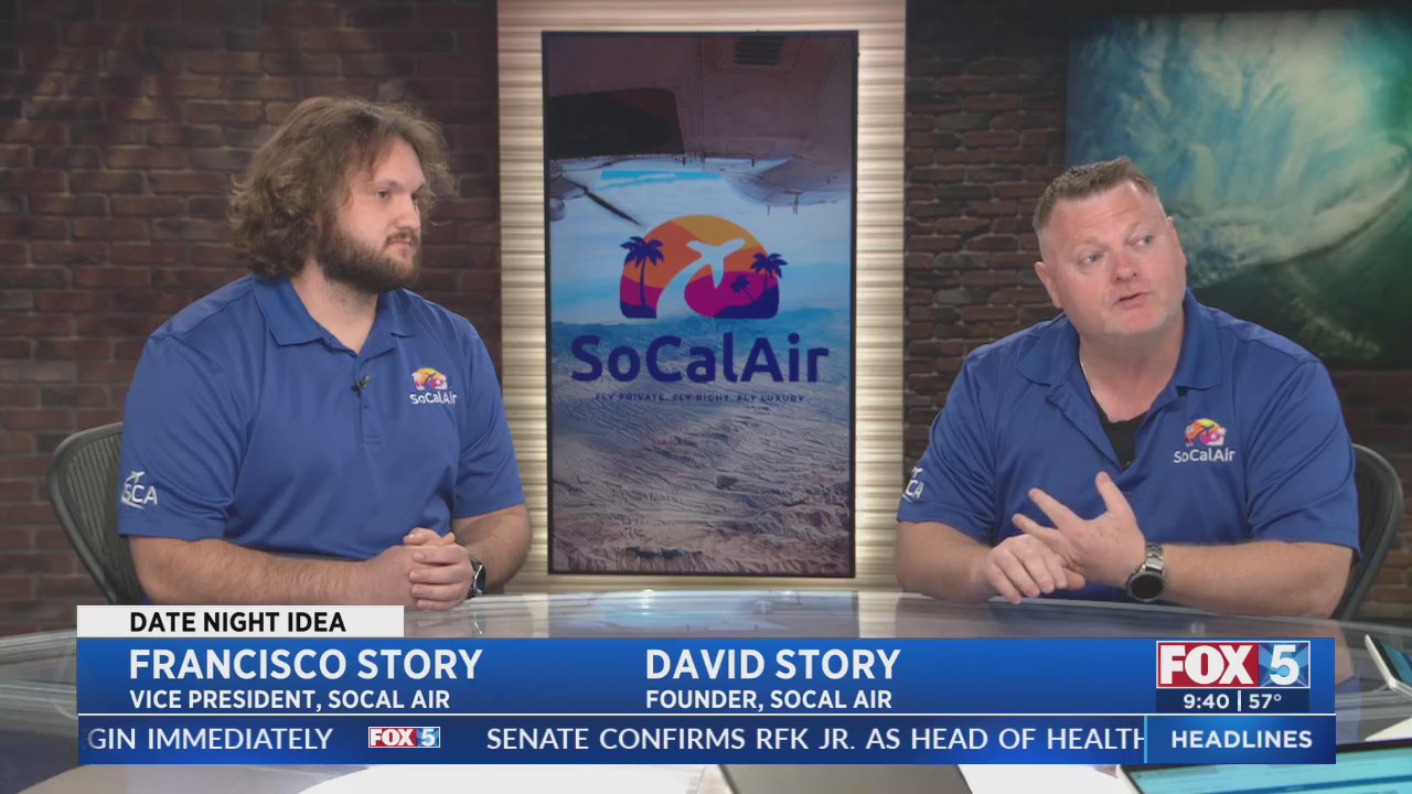 Love is in the Air: Romantic flights with SoCal Air – FOX 5 San Diego ...