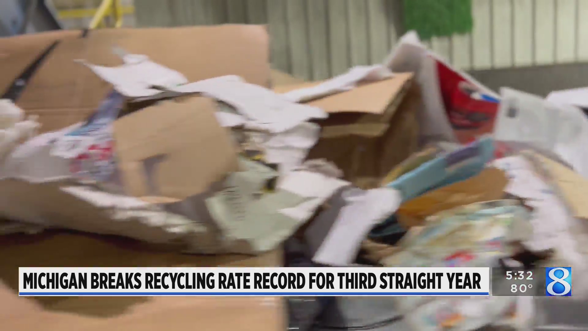 Michigan breaks recycling rate record for third straight year – WOODTV.com