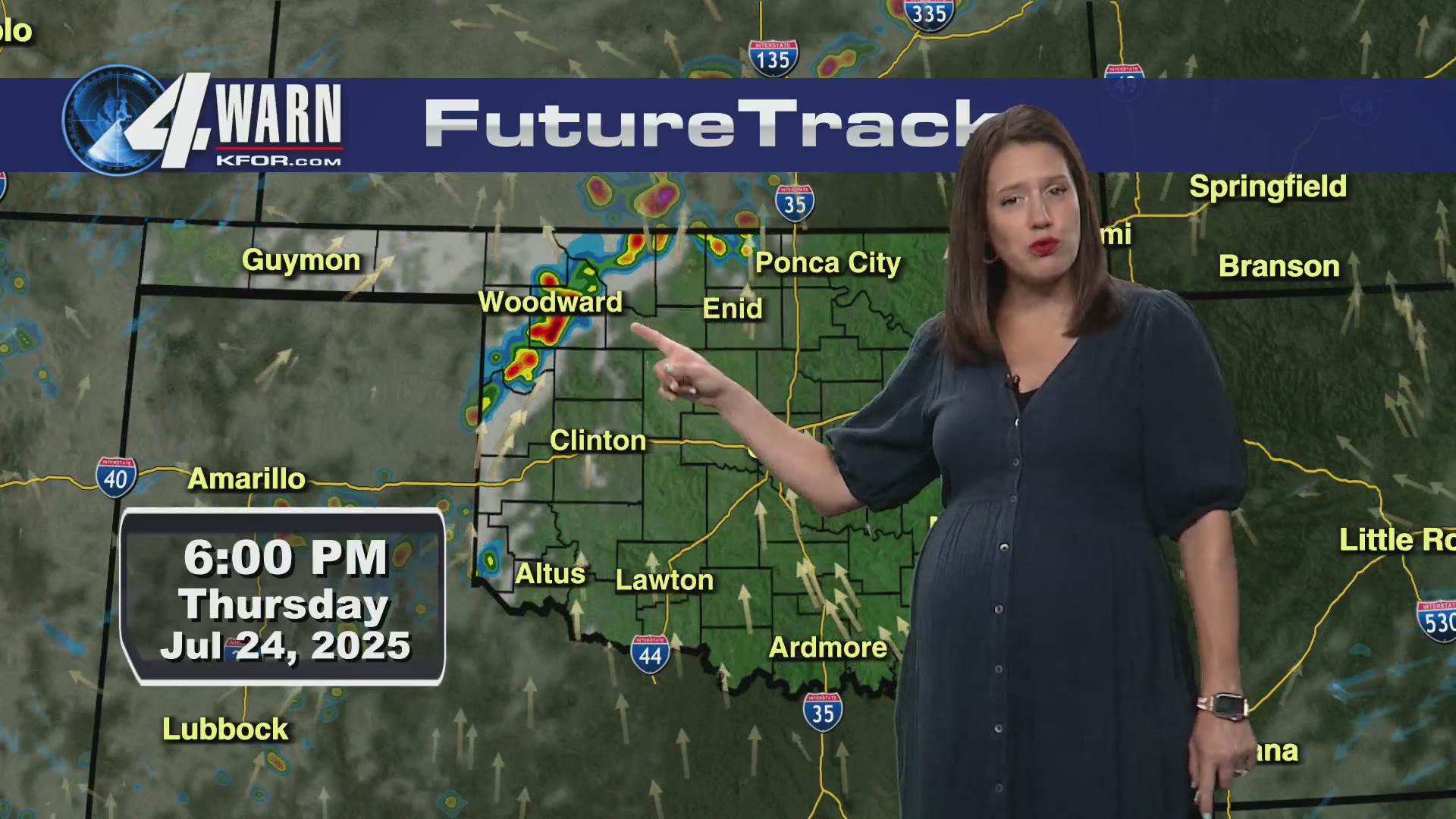 Emily Sutton details storm timing through Friday (7/24/25 6:15AM ...