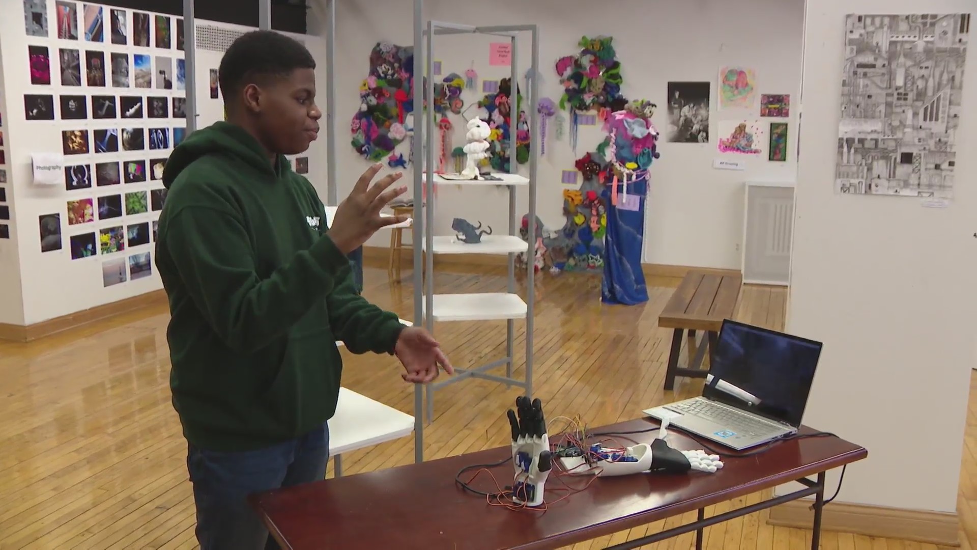 Lane Tech student designs affordable prosthetic arm, wins 2025 National ...