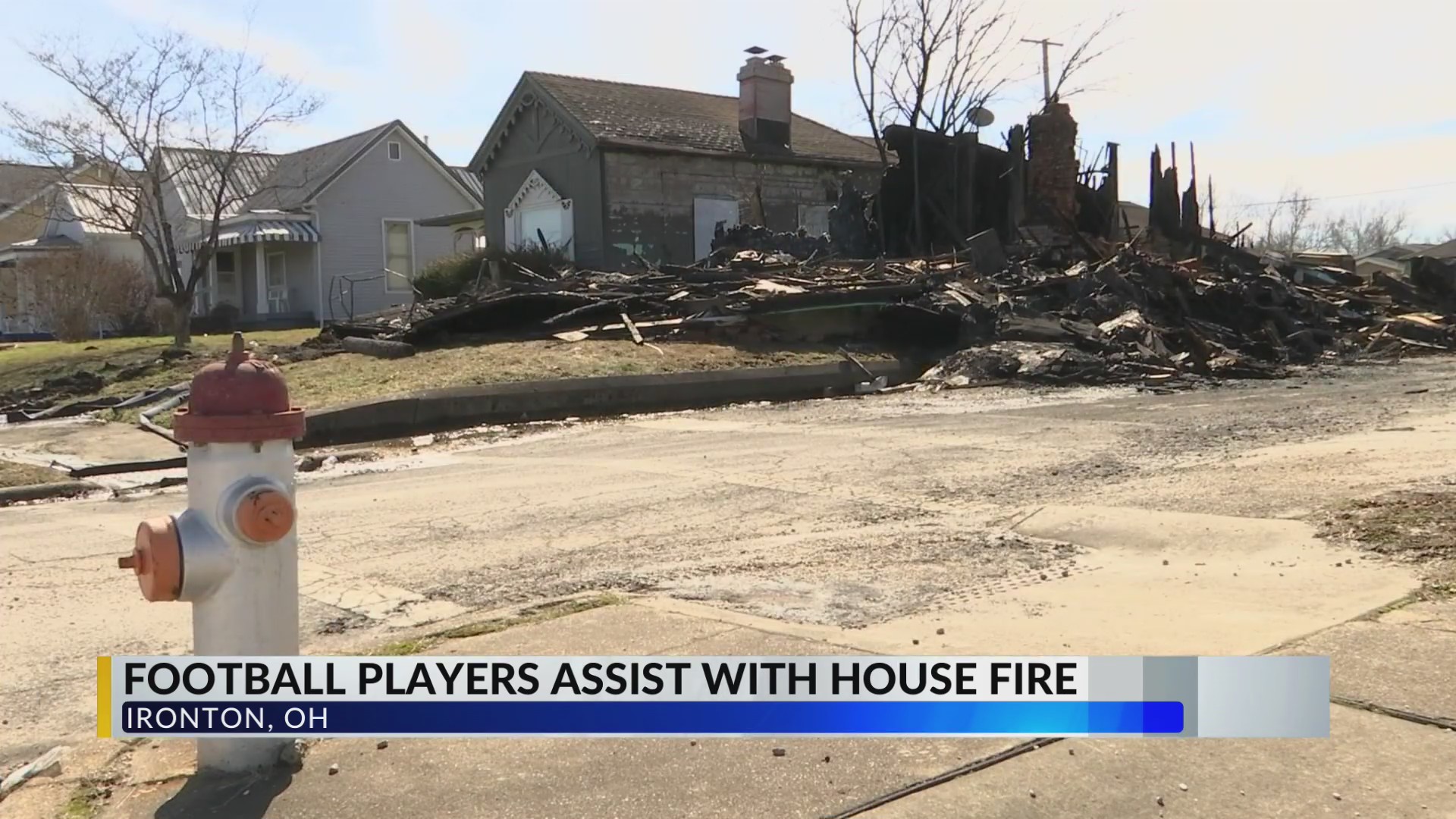 ‘We did it as a team:’ Ironton Football players help firefighters ...