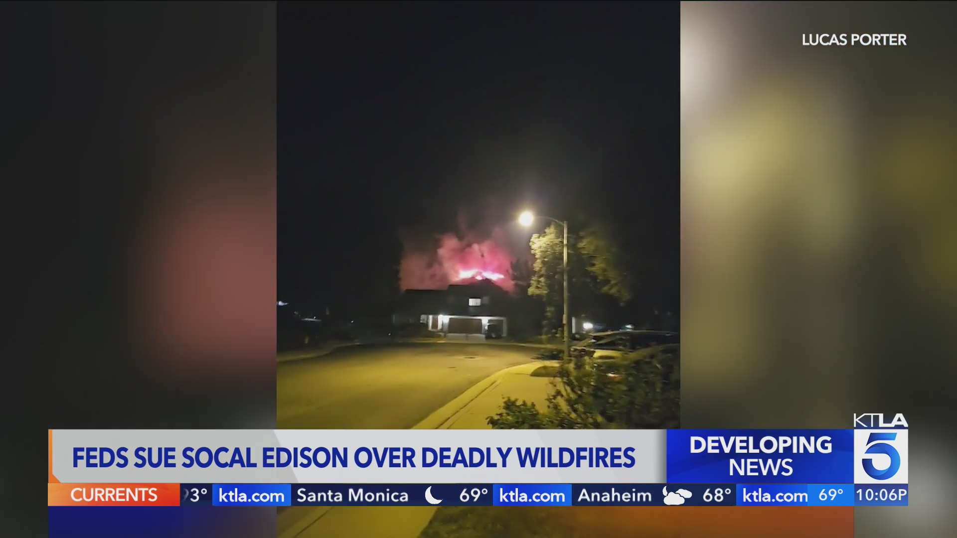 Feds sue SoCal Edison over deadly wildfires – KTLA