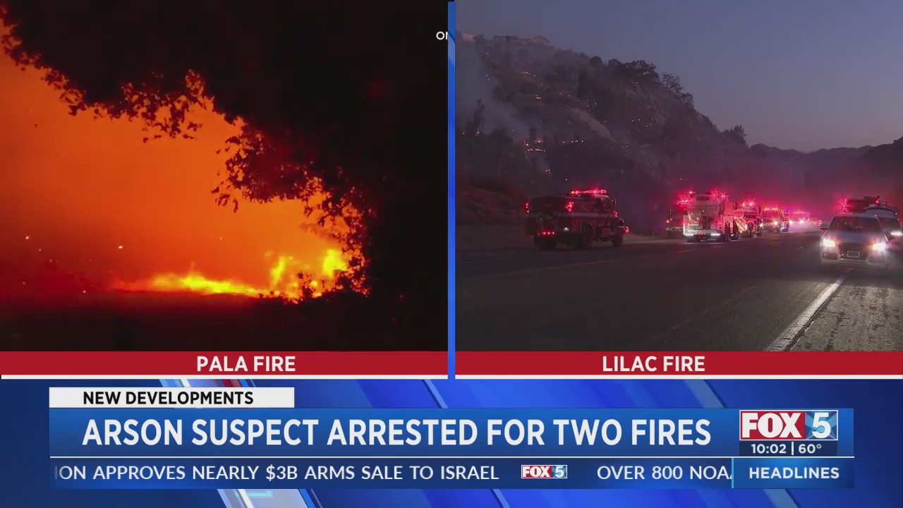 Cal Fire San Diego arrests arson suspect in connection to Pala and ...