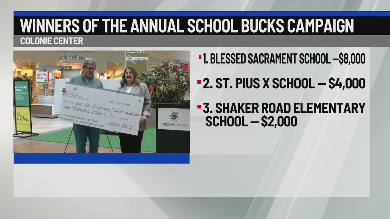 Winners of the annual School Bucks campaign – NEWS10 ABC