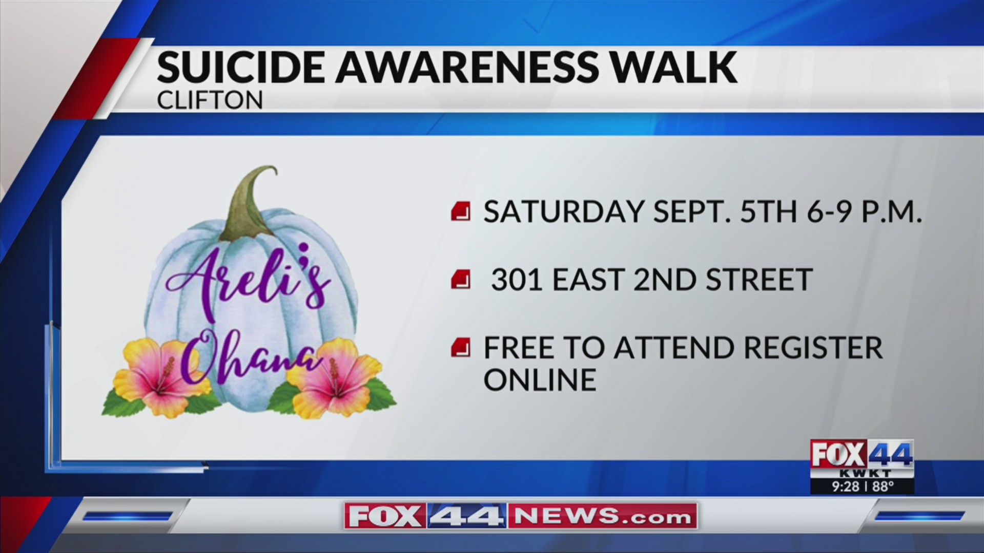 Clifton community to stand together for suicide prevention – KWKT – FOX 44