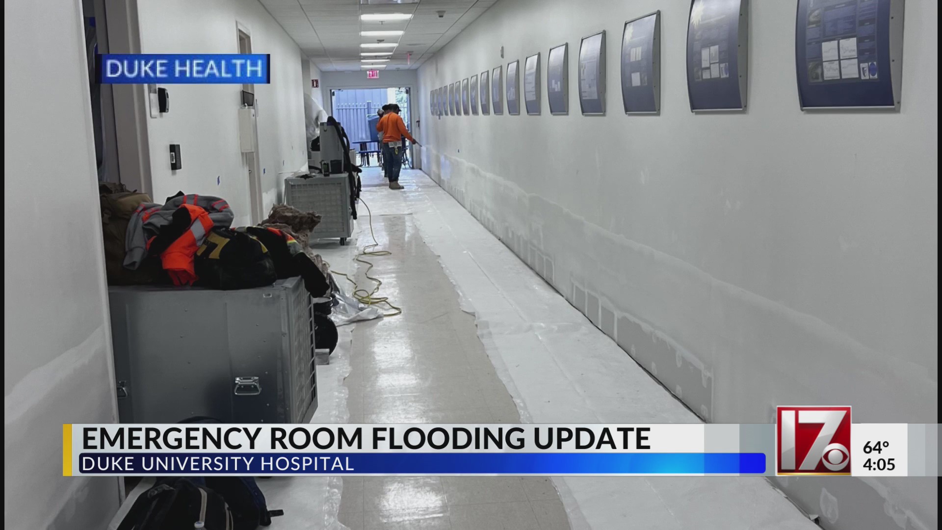 Update on flooding in Duke University Hospital – CBS17.com