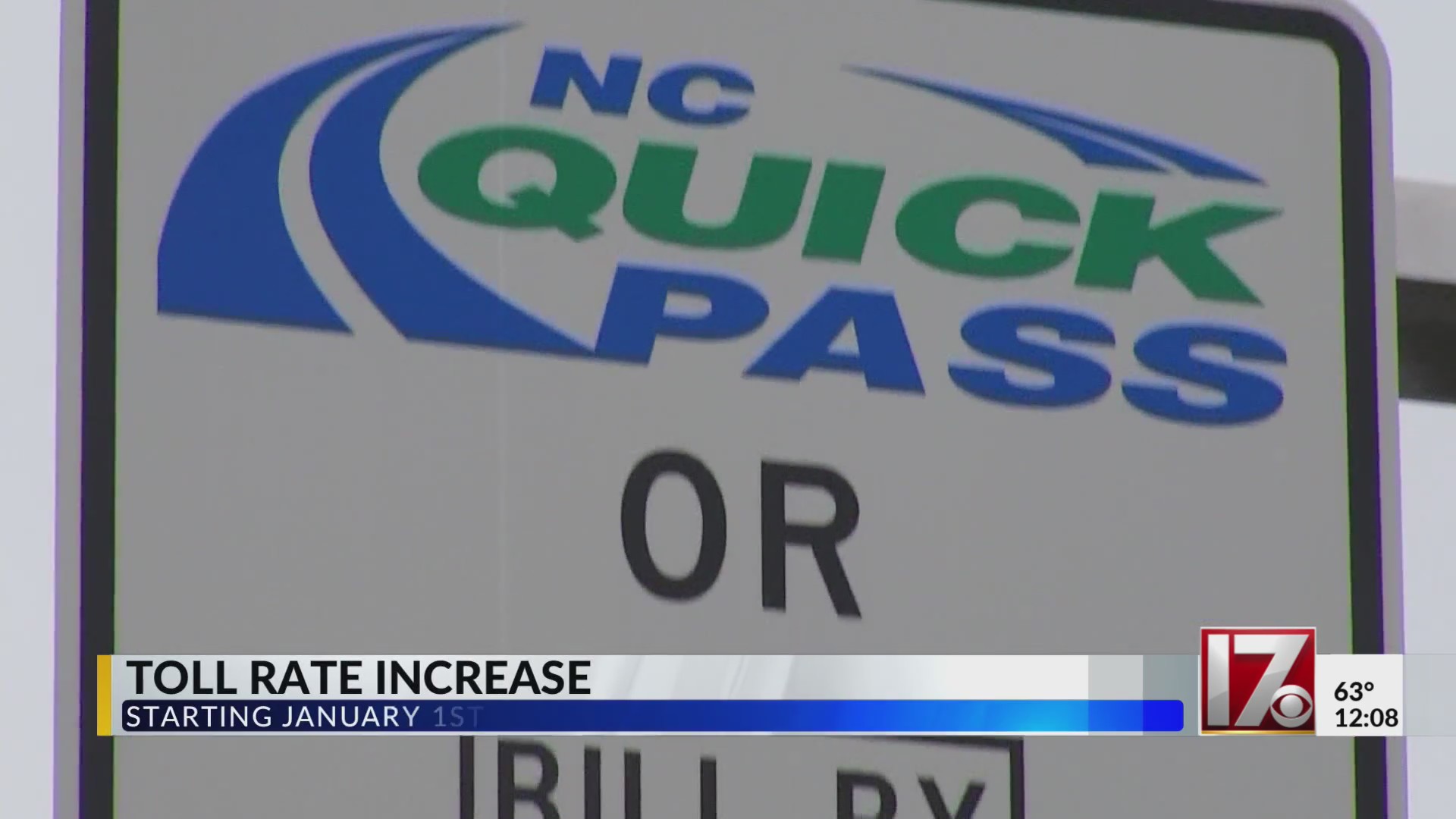 Toll rates for NC expressways continue to increase in 2025 – CBS17.com