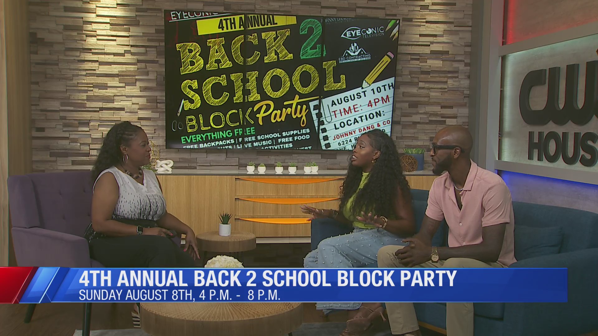 4th annual back to school block party with Eyeconic Television August ...