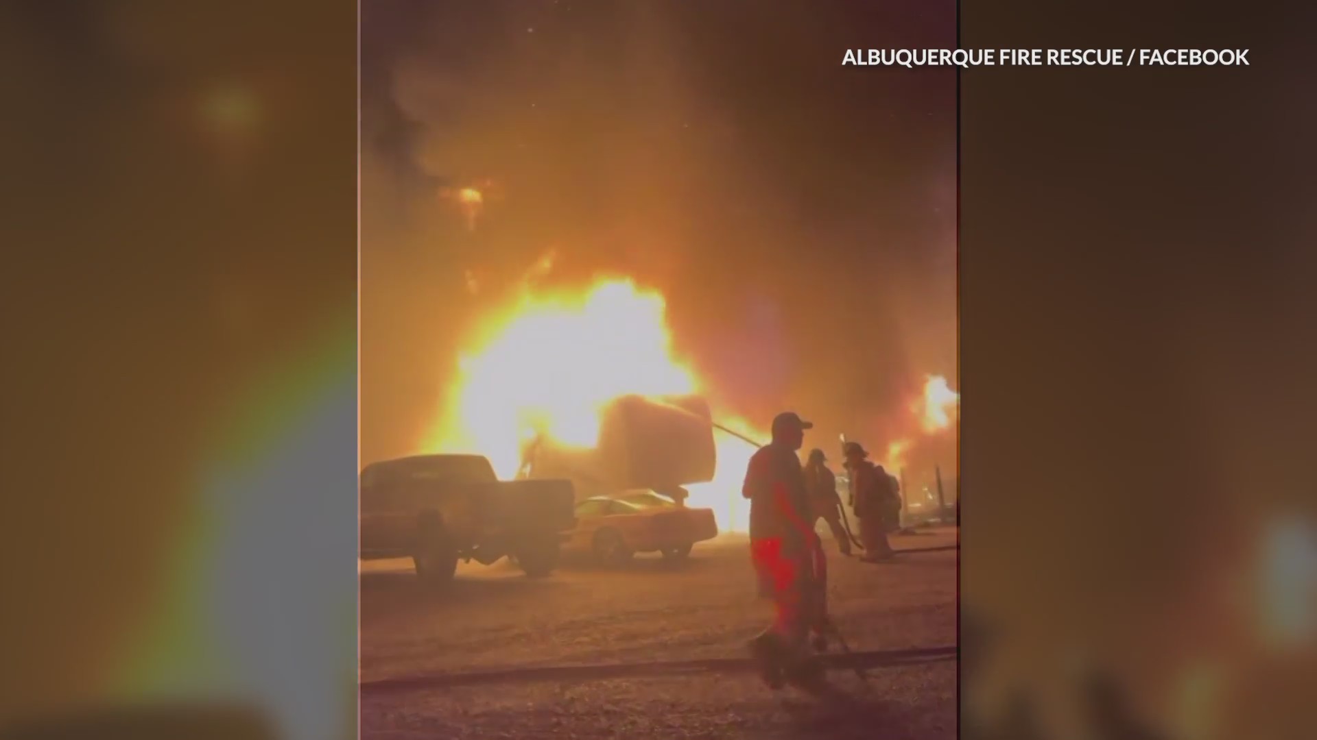 Two trailers, one vehicle lost in Albuquerque fire – KRQE NEWS 13 ...