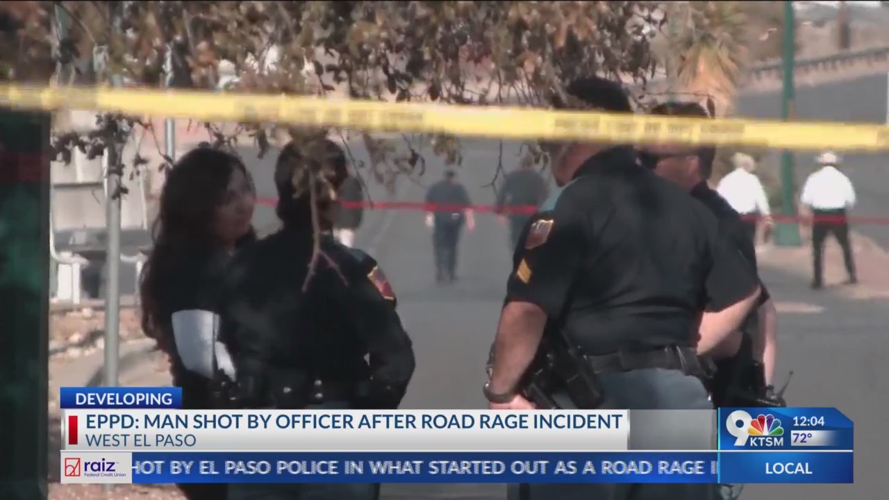 Man shot by officer after road rage incident in West El Paso, police say – KTSM 9 News