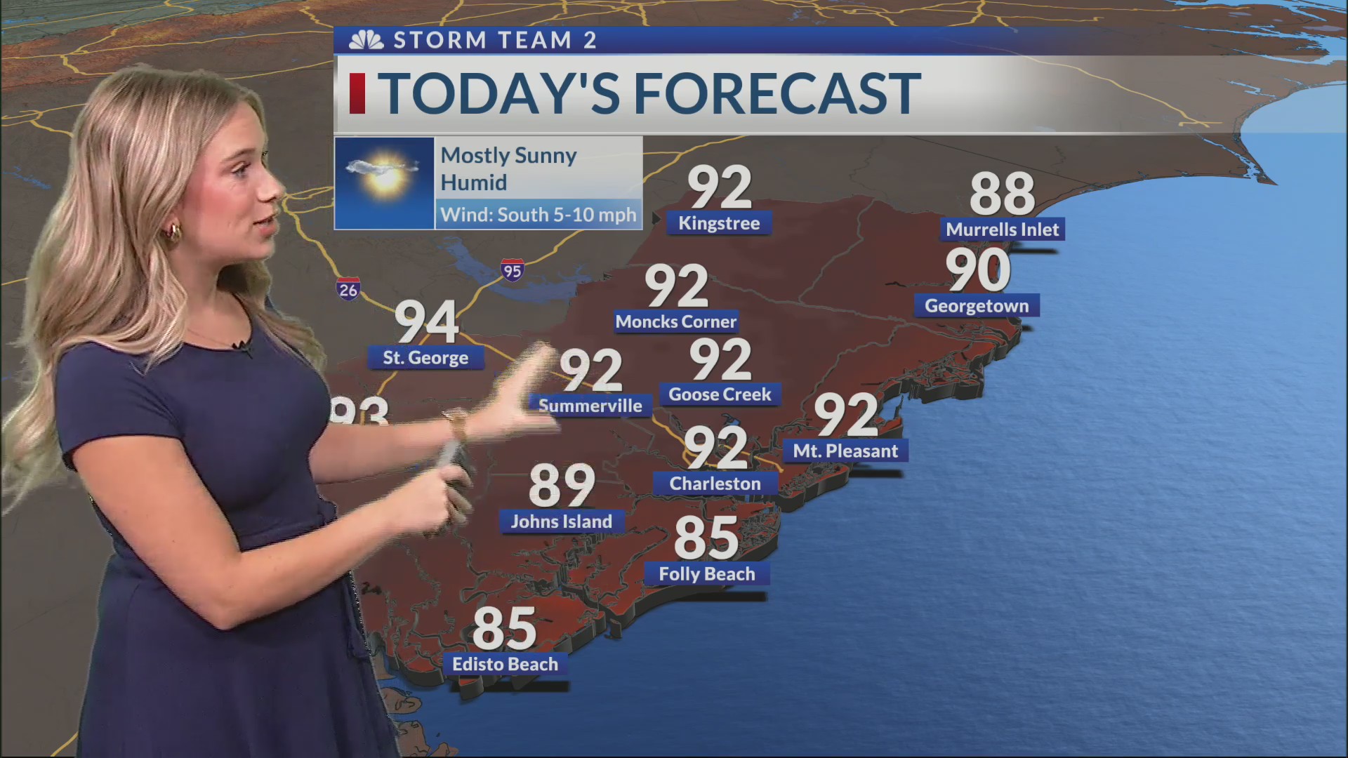 Saturday weather forecast with Grace Lowe – WCBD News 2