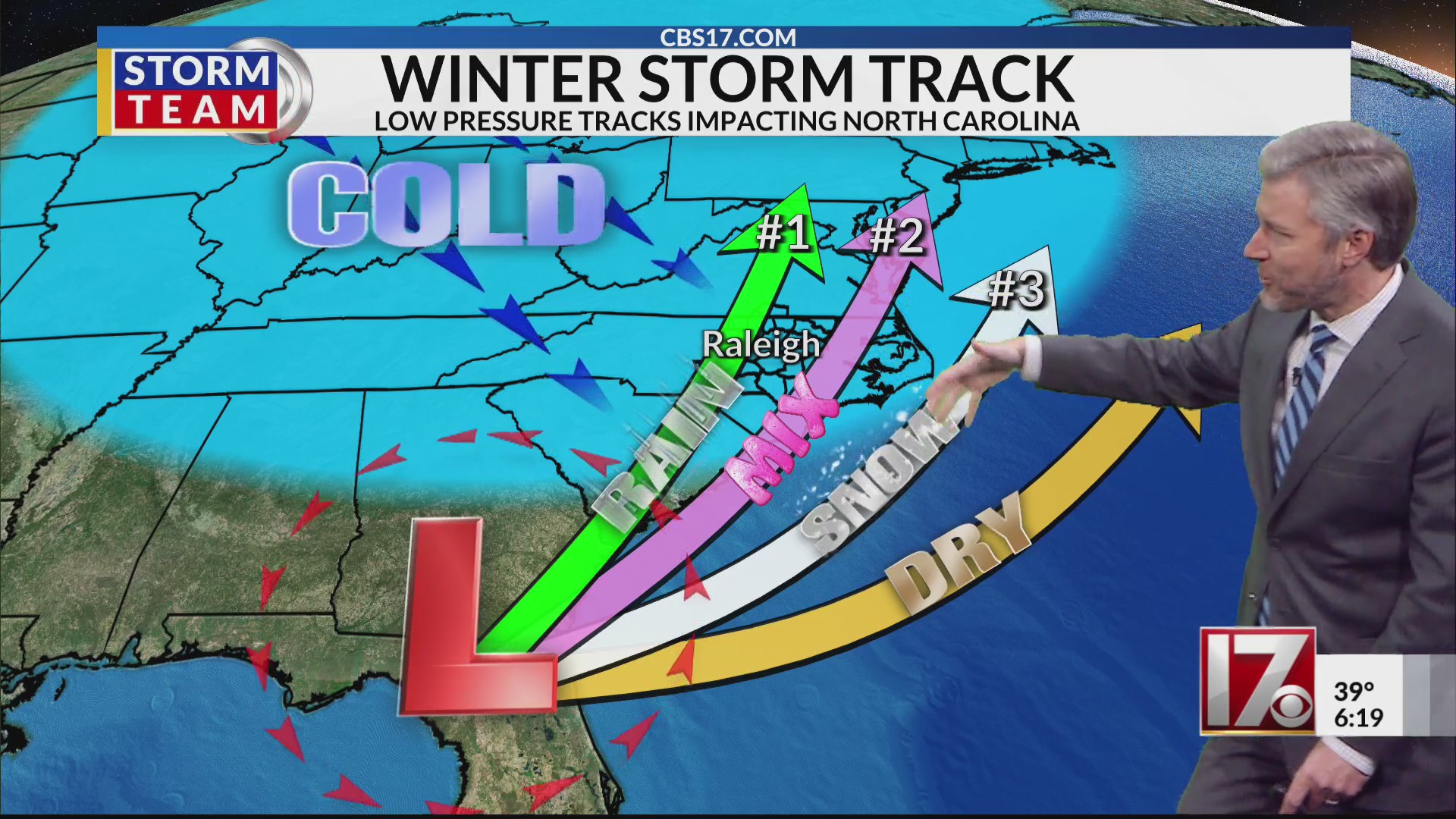 Central NC cold ahead of late-week wintry weather – CBS17.com