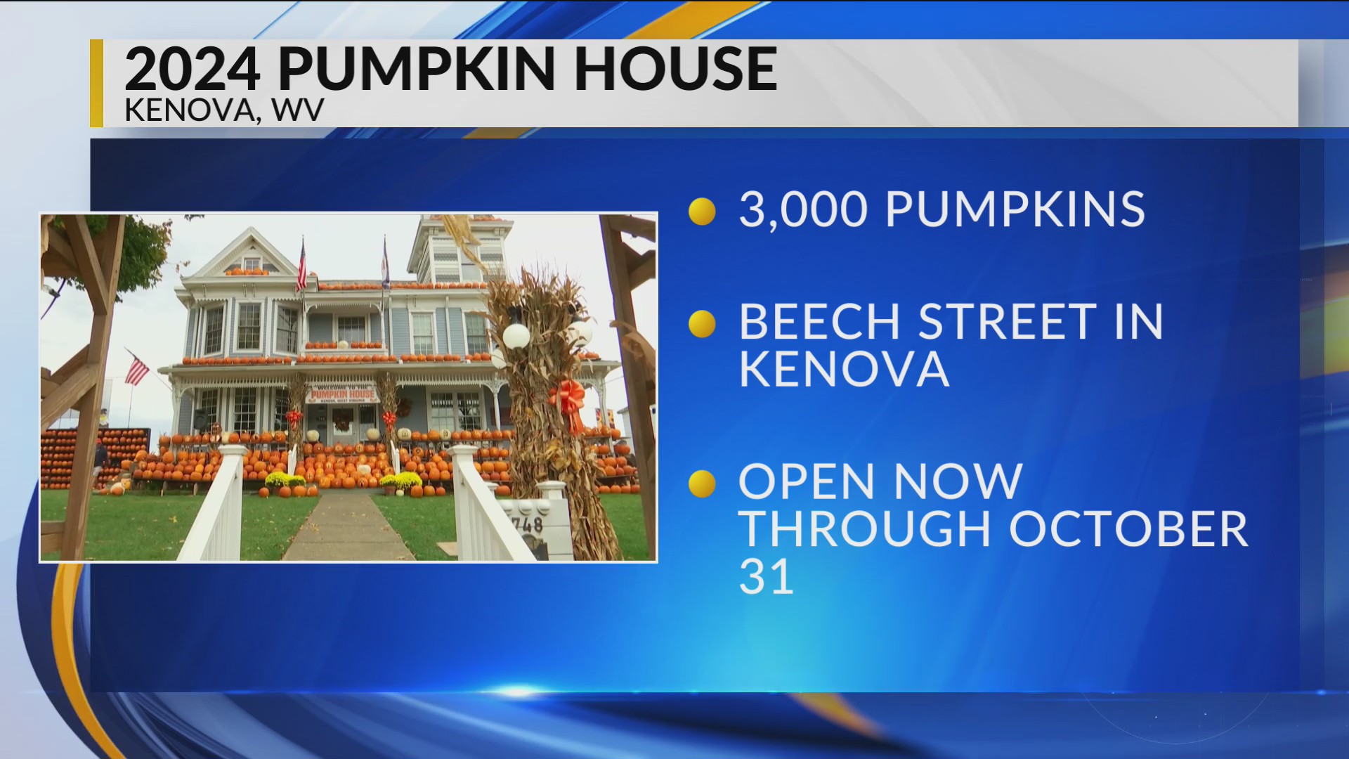 Annual Pumpkin House tradition returns to Kenova – WOWK 13 News