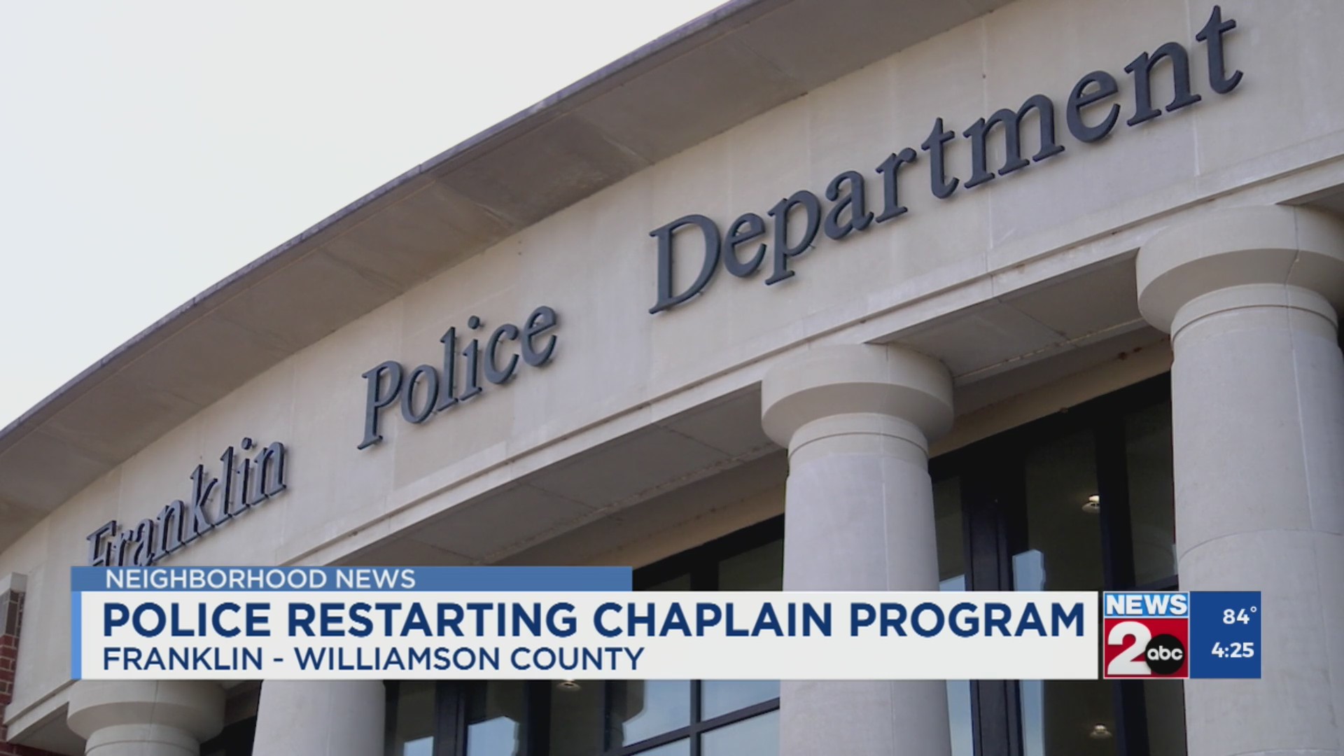 Franklin Police Department reviving chaplain program – WKRN News 2