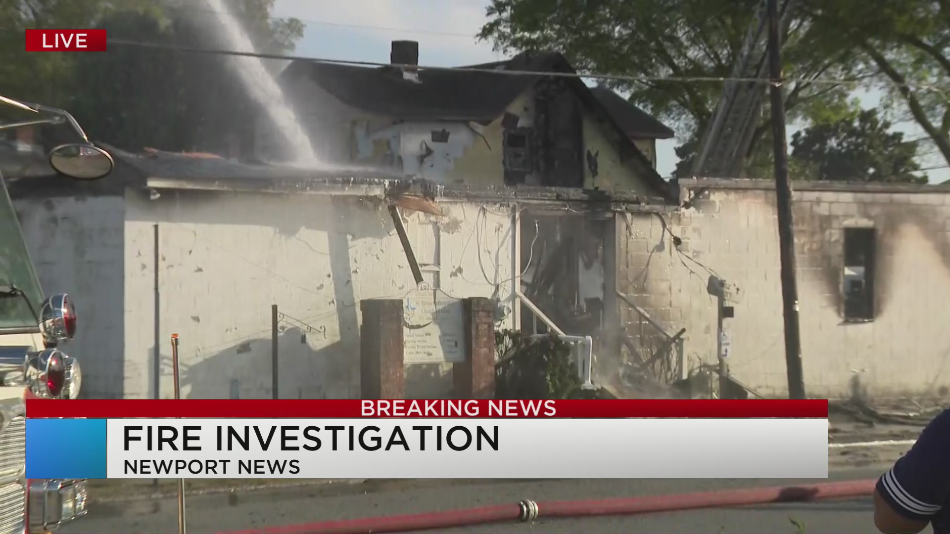 NNFD: Former church catches fire on Orcutt Avenue – WAVY.com