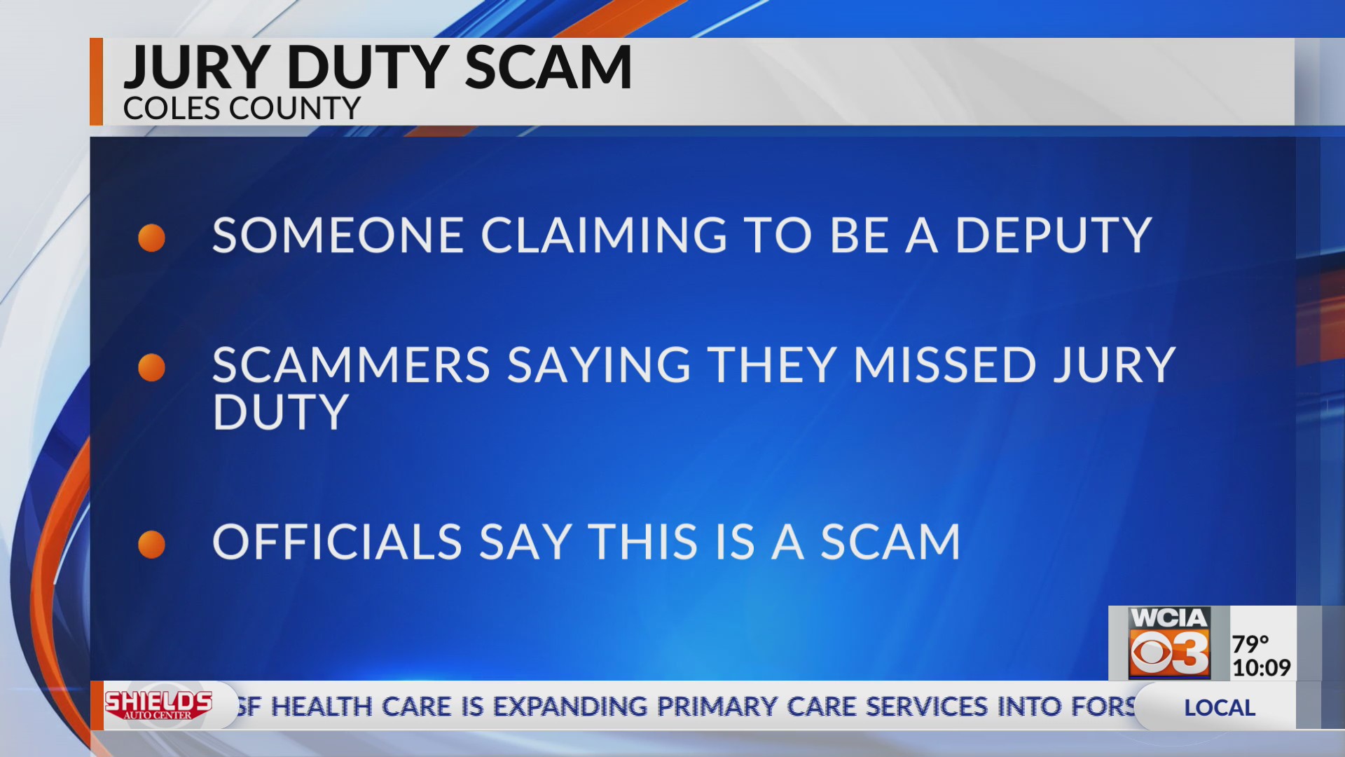 Coles Co. Sheriff warns of jury duty scam going around community – WCIA.com