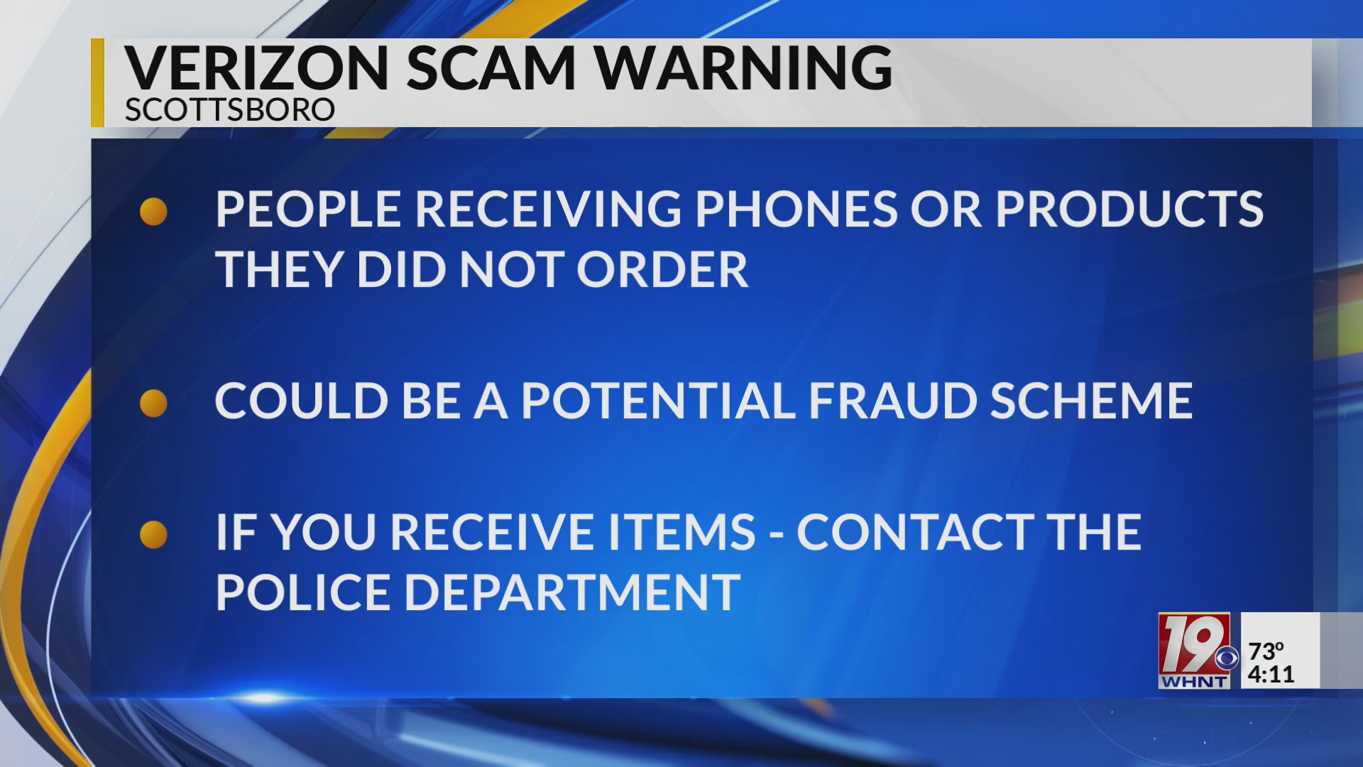 Verizon Scam Warning | Nov. 6, 2025 | News 19 at 4 p.m. – WHNT.com