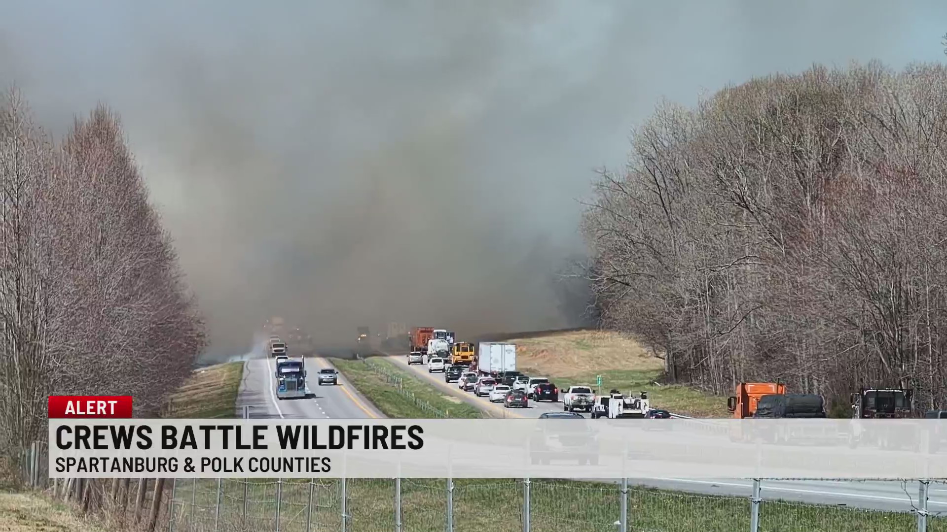 Wildfires prompt evacuations for parts of Polk Co. – WSPA 7NEWS