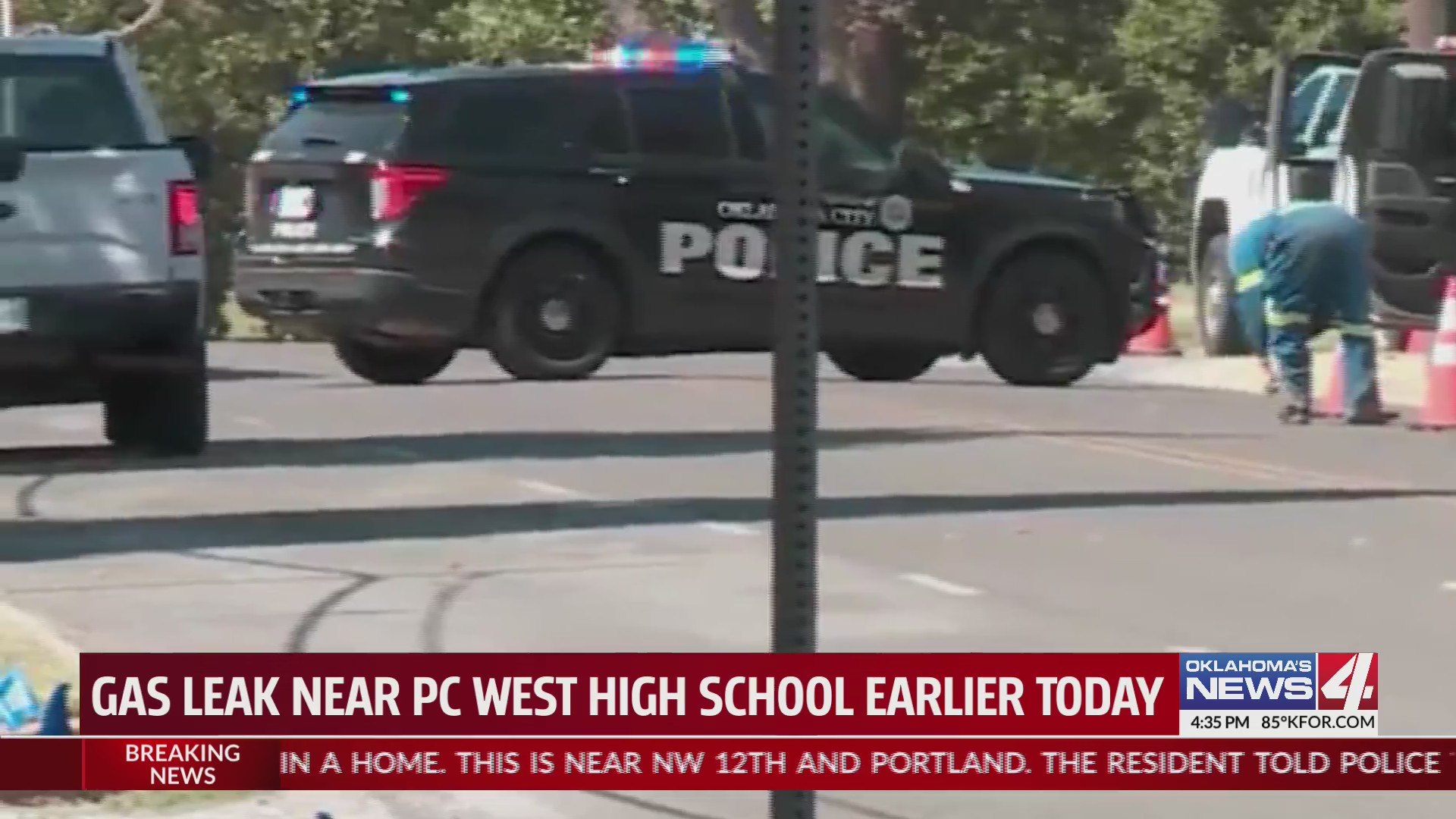 Gas leak near PC West High School earlier today – KFOR.com Oklahoma City