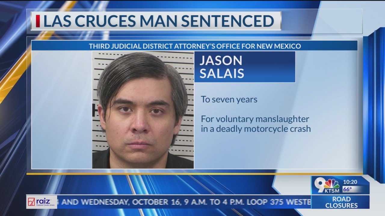 Man sentenced for voluntary manslaughter in motorcycle crash – KTSM 9 News