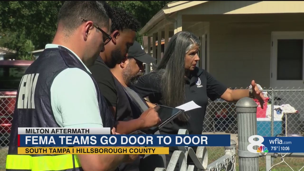 FEMA teams go door to door in South Tampa – WFLA