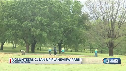 Volunteers came together to clean up Wichita’s Planeview Park on Sunday ...