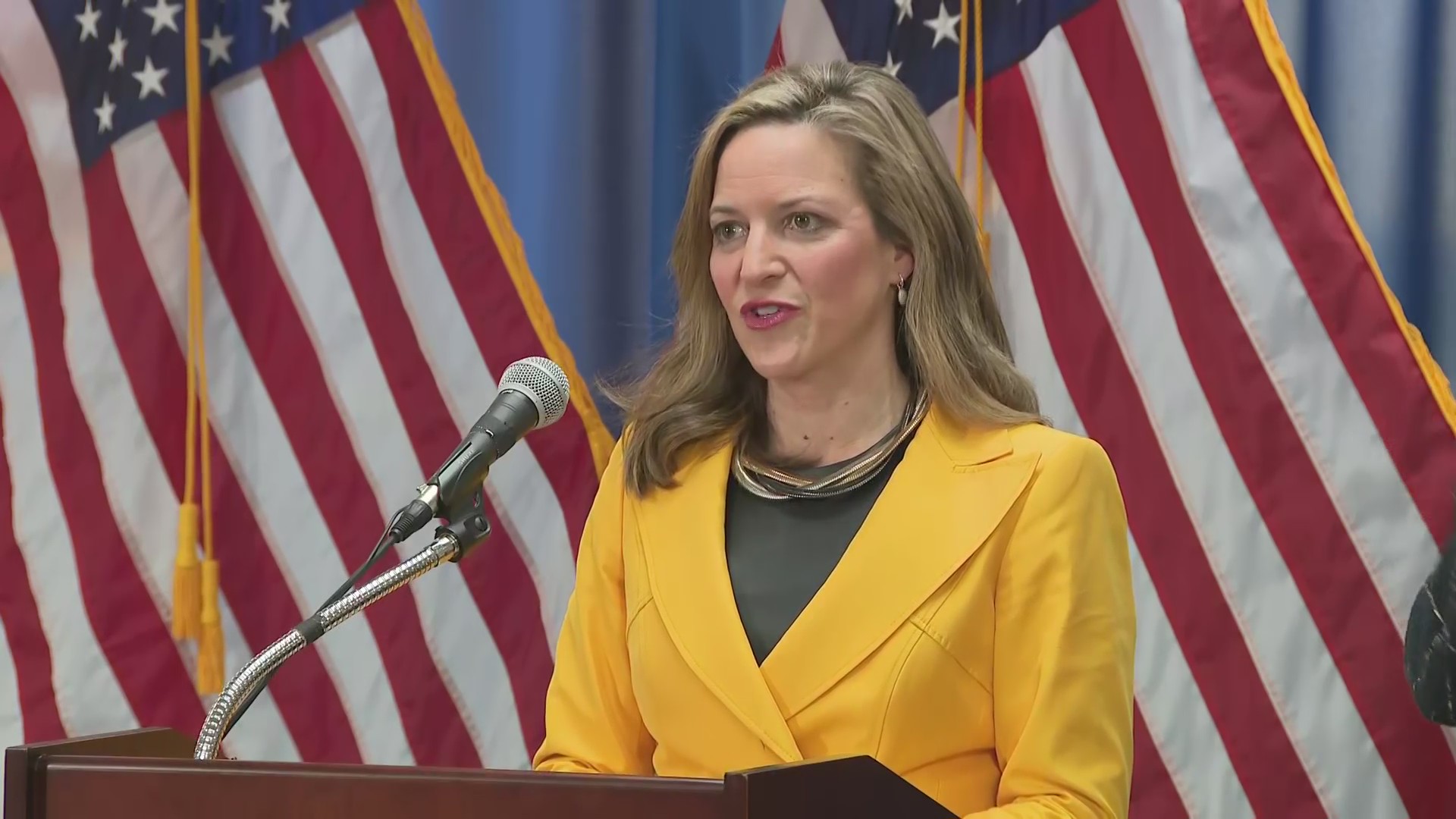 Michigan Secretary of State Jocelyn Benson provides update day after ...
