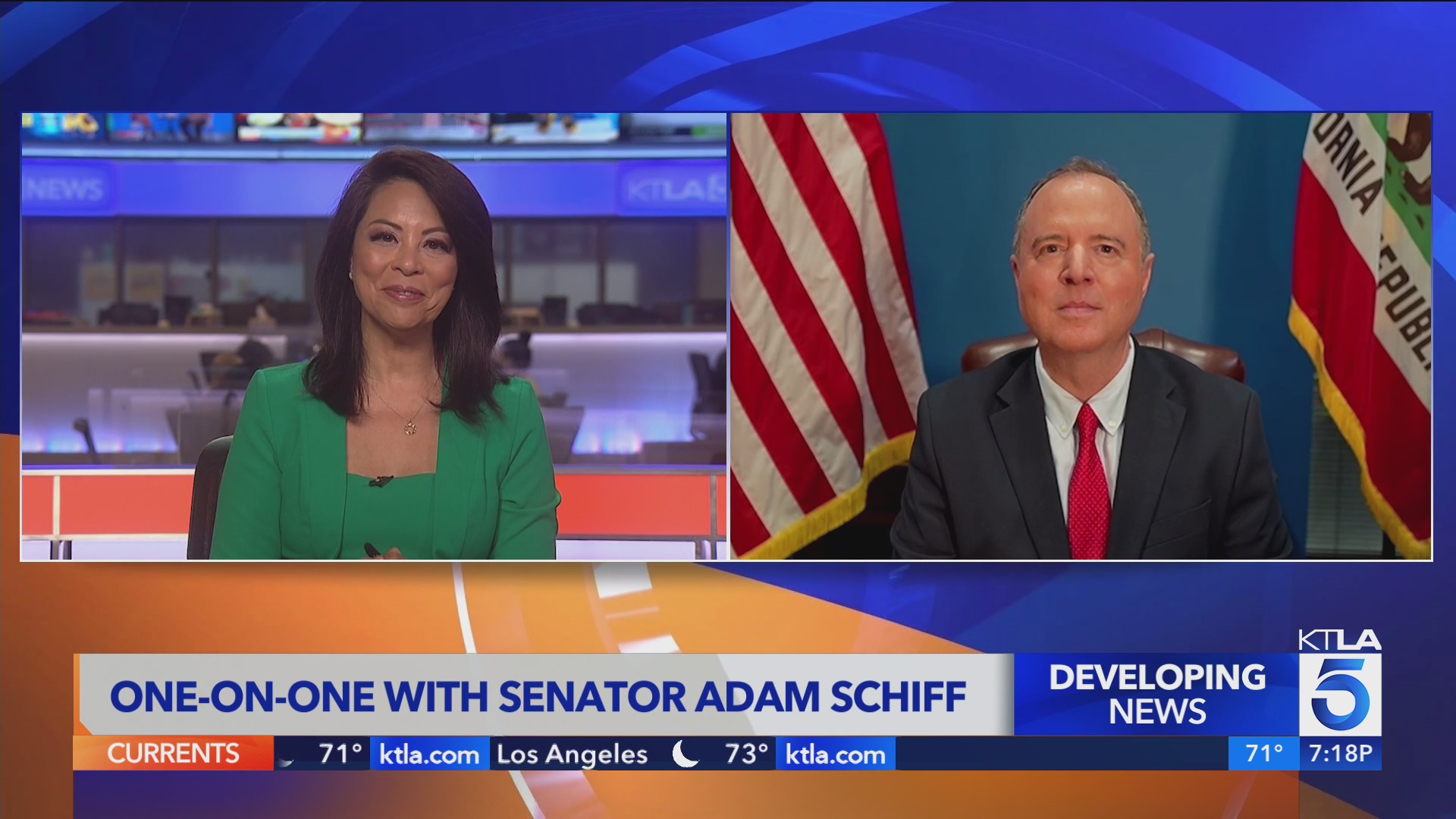 Cher Calvin goes one-on-one with California Senator Adam Schiff – KTLA