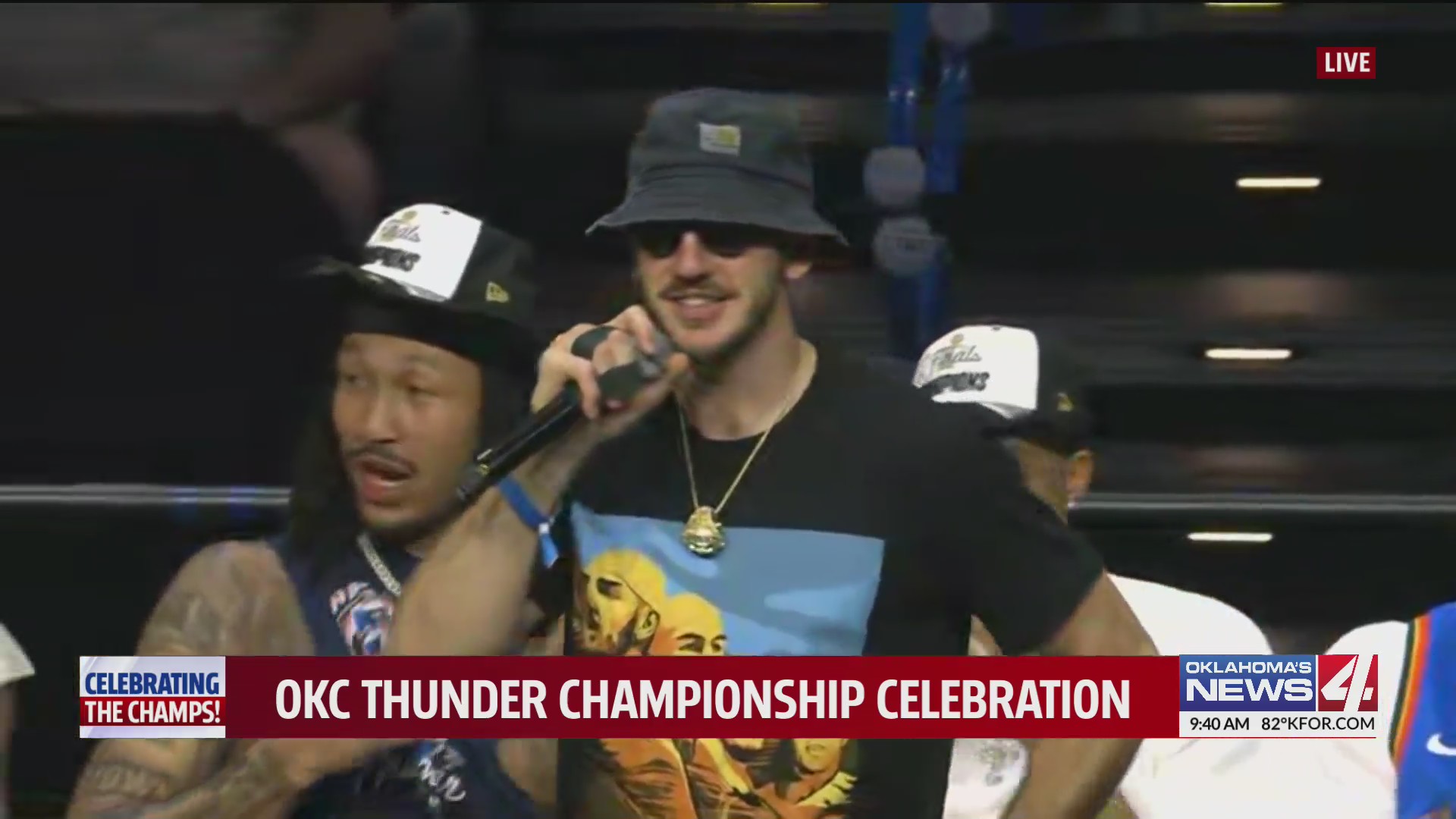 Alex Caruso speaks at the OKC Thunder Championship Celebration – KFOR ...