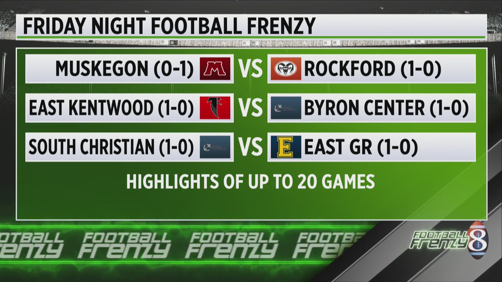 Football Frenzy: Where we’ll be for Week 2 – WOODTV.com