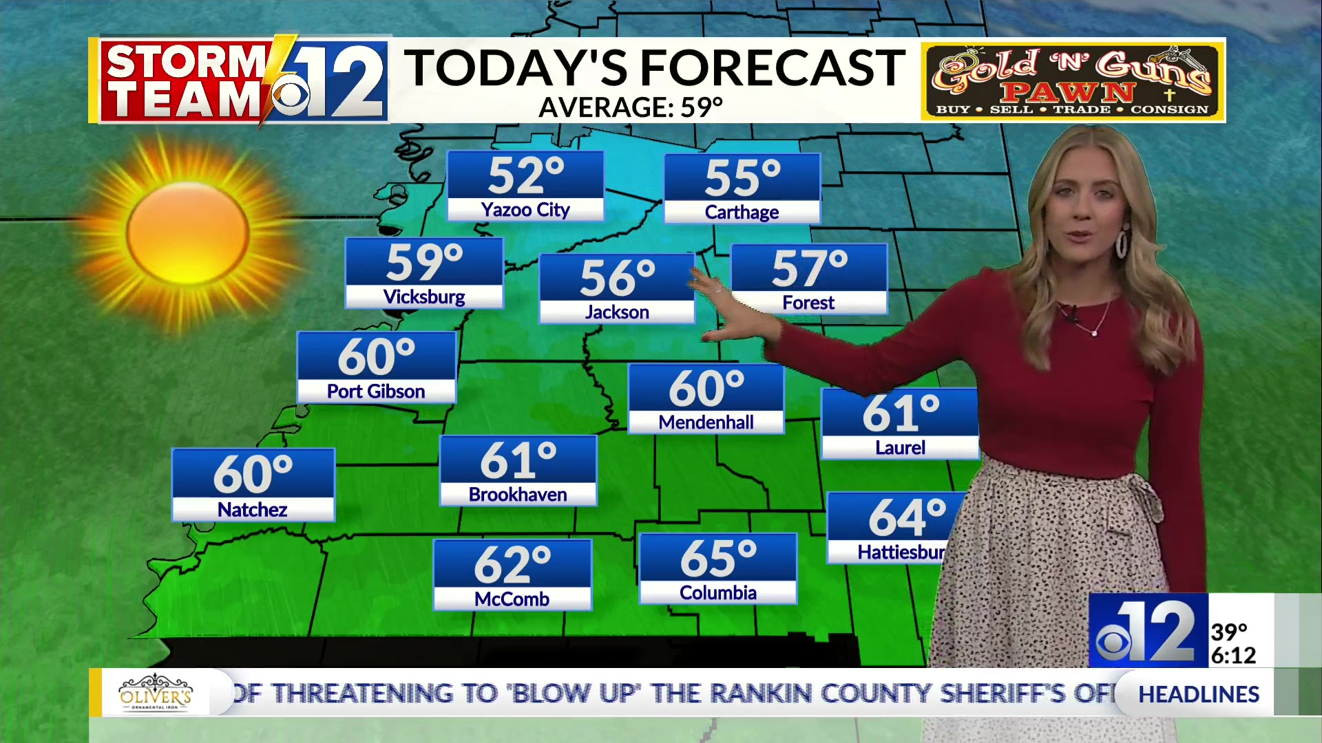 Early Friday Morning Weather Update-12/20 – WJTV