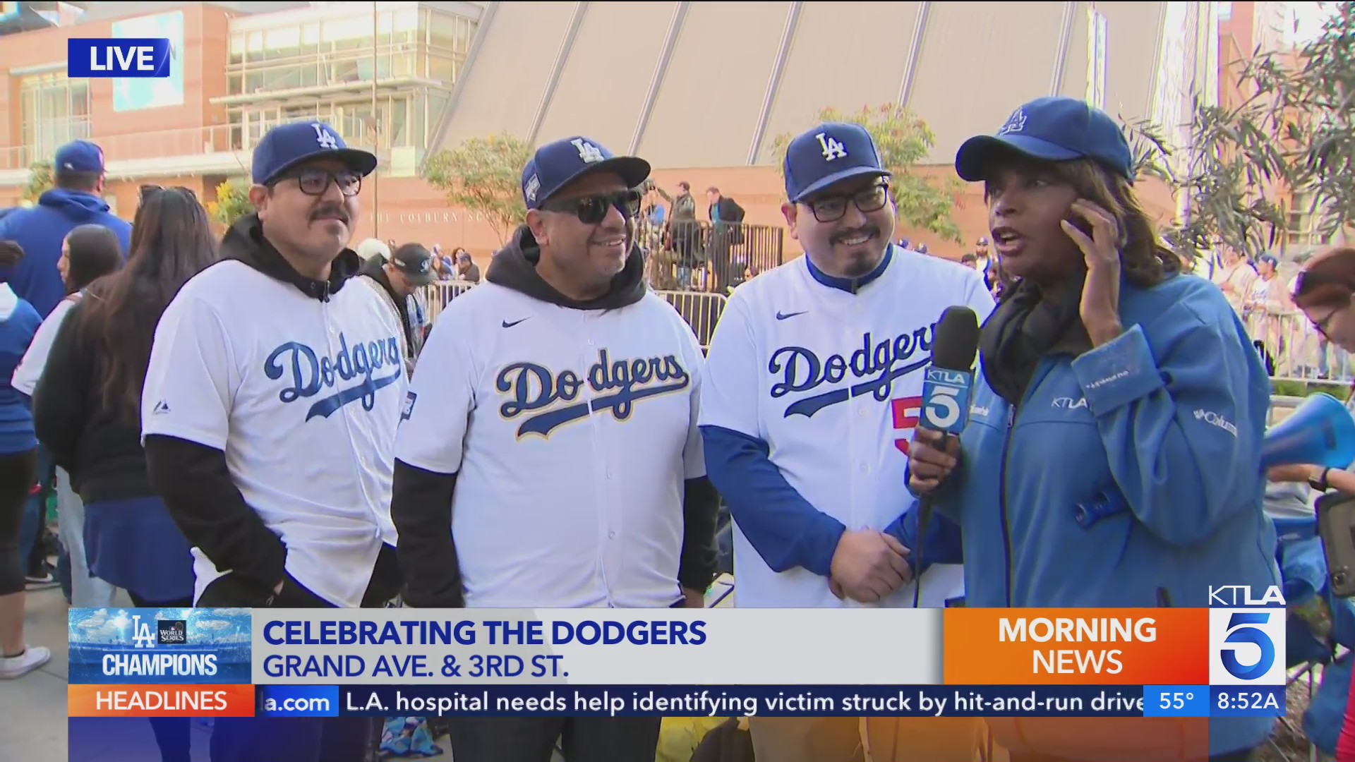Dodger Fans Prepared for the World Series Parade – KTLA